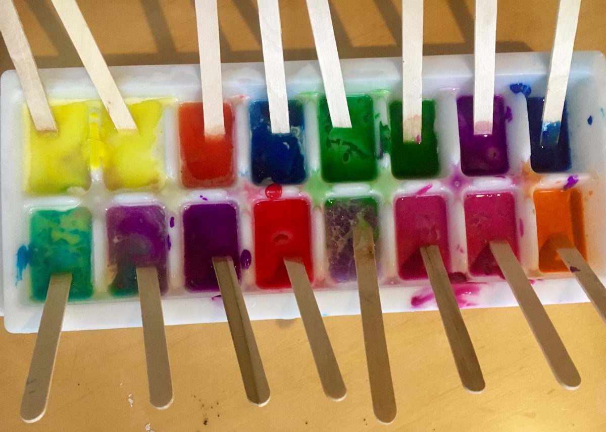 Summertime Art: Ice Chalk Painting – ARTY MOMMY