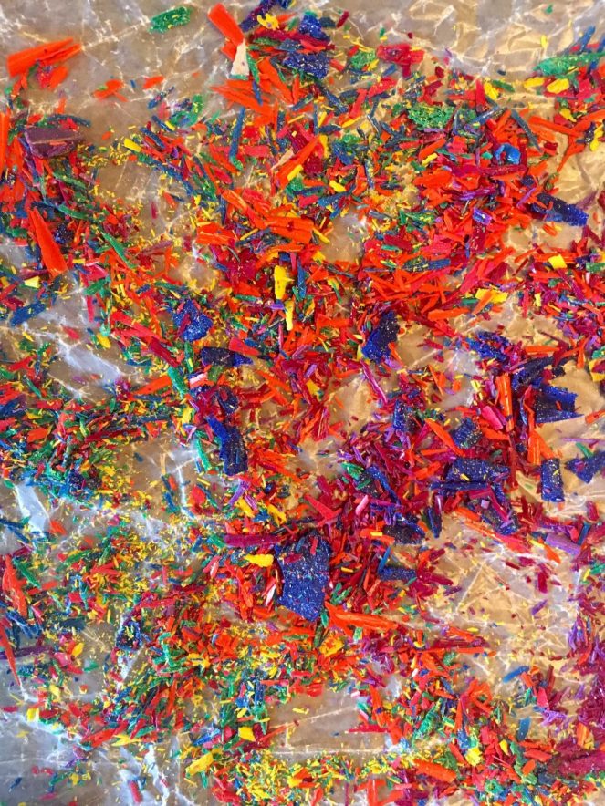 Exploring Texture: Stained “Glass” for Kids with Wax Paper, Crayons and ...